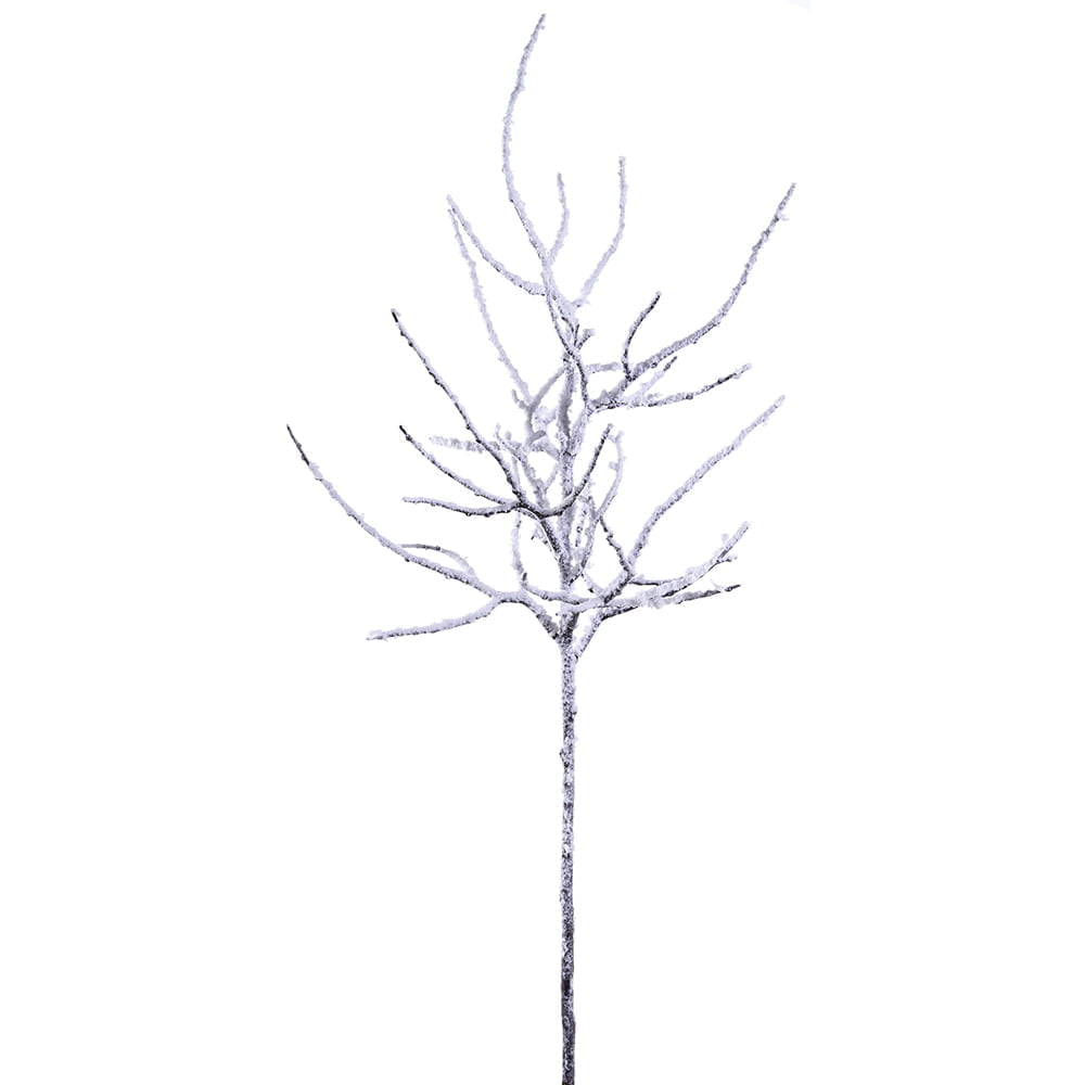 Artificial snowy twig branch, 33'' - Décors Véronneau