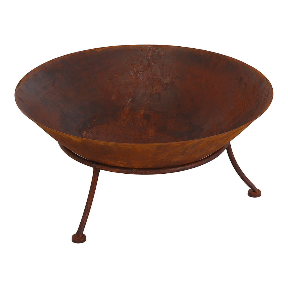 Round Outdoor Fireplace in Steel, 23'' - Décors Véronneau