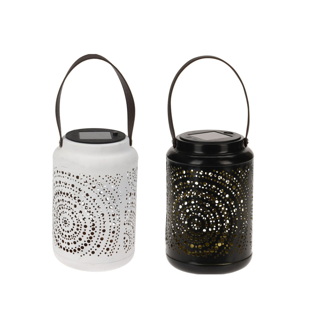 Matte metal solar lantern, 8 x 4,5'' - Décors Véronneau