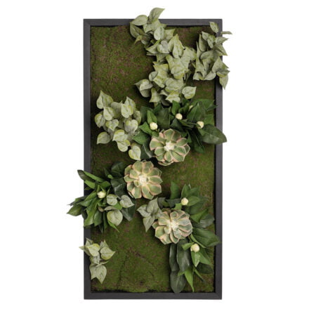 Artificial green cascade plant wall - Décors Véronneau