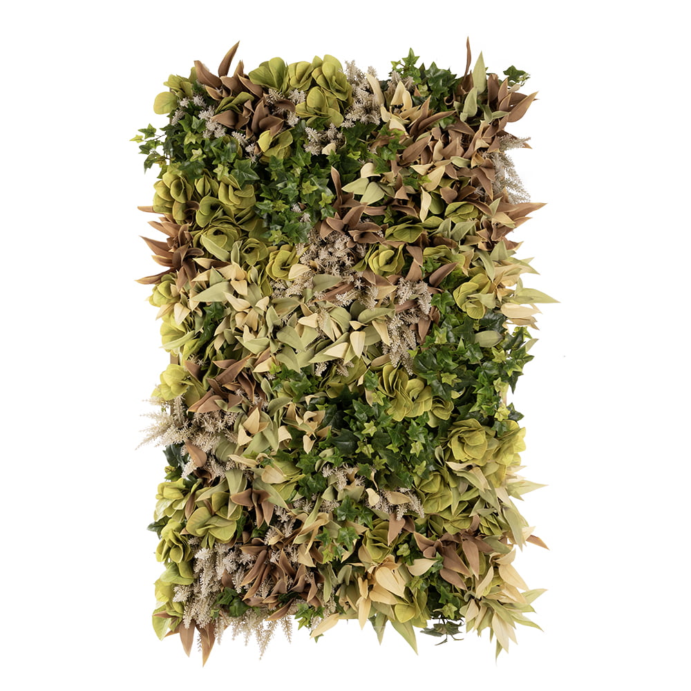 Mur végétal d'eucalyptus jaune et vert - Décors Véronneau