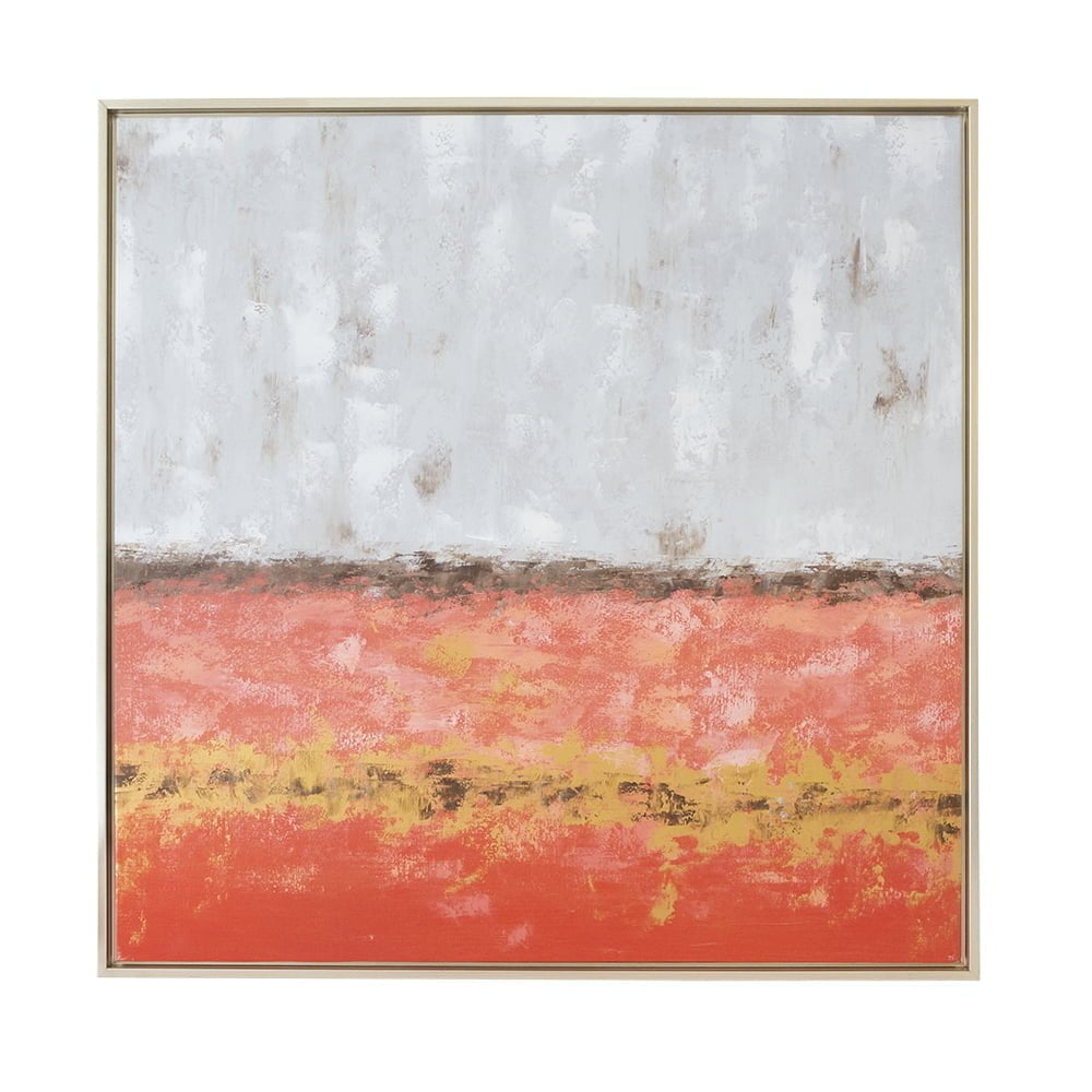 Two-Tone Abstract Painting, 40 x 40'' - Décors Véronneau