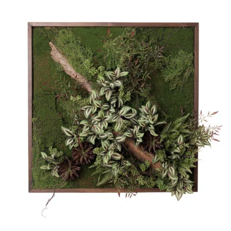 Artificial green cascade plant wall - Décors Véronneau