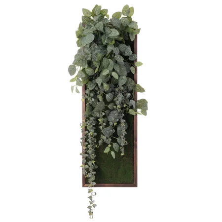 Artificial green cascade plant wall - Décors Véronneau
