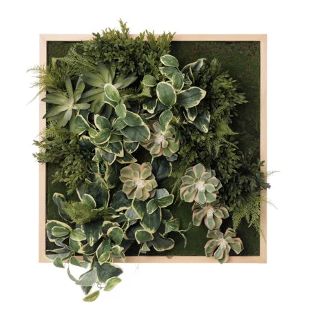 Artificial green cascade plant wall - Décors Véronneau