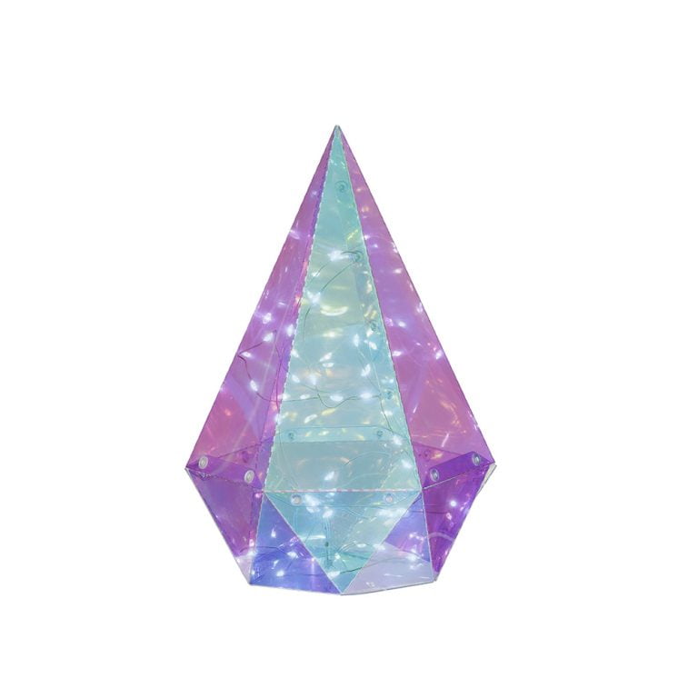 Decorative LED illuminated crystal, 10'' - Décors Véronneau
