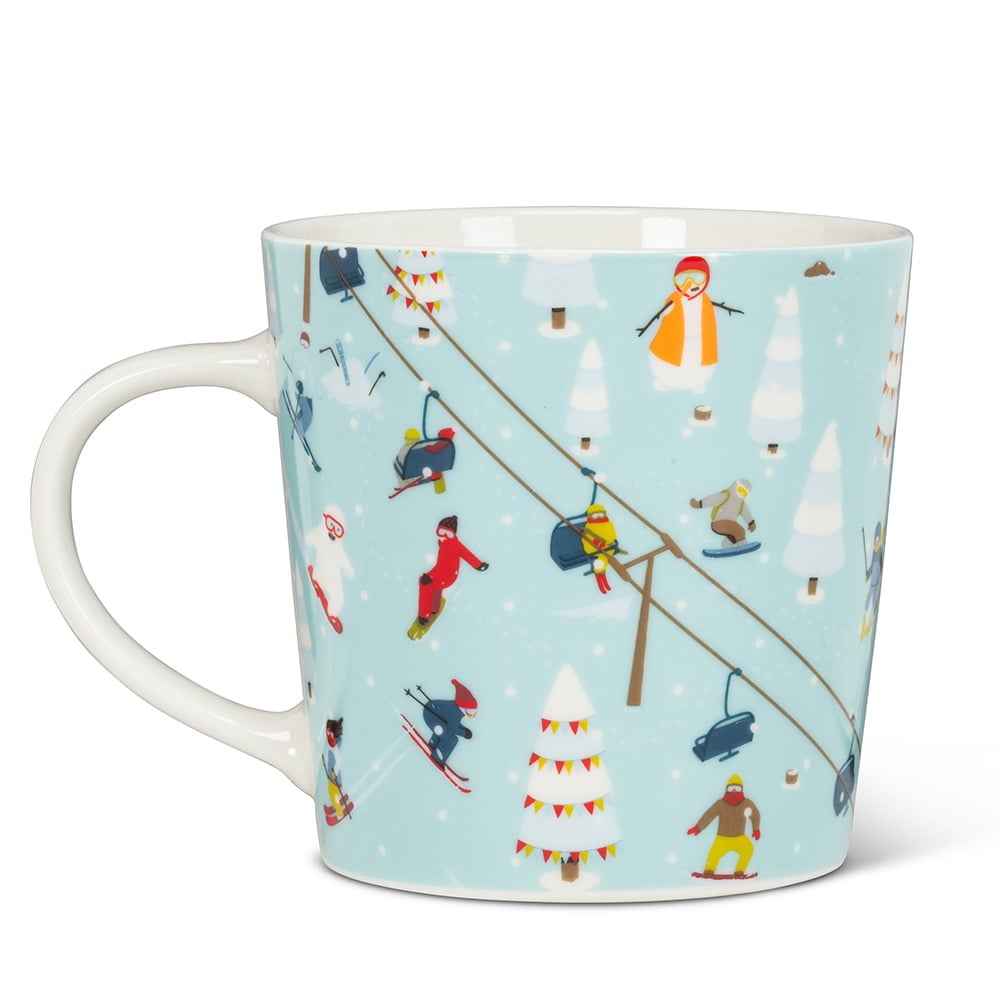 Ski mountain winter mug, 14 oz - Décors Véronneau
