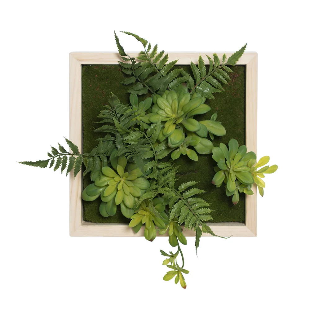Artificial green cascade plant wall - Décors Véronneau