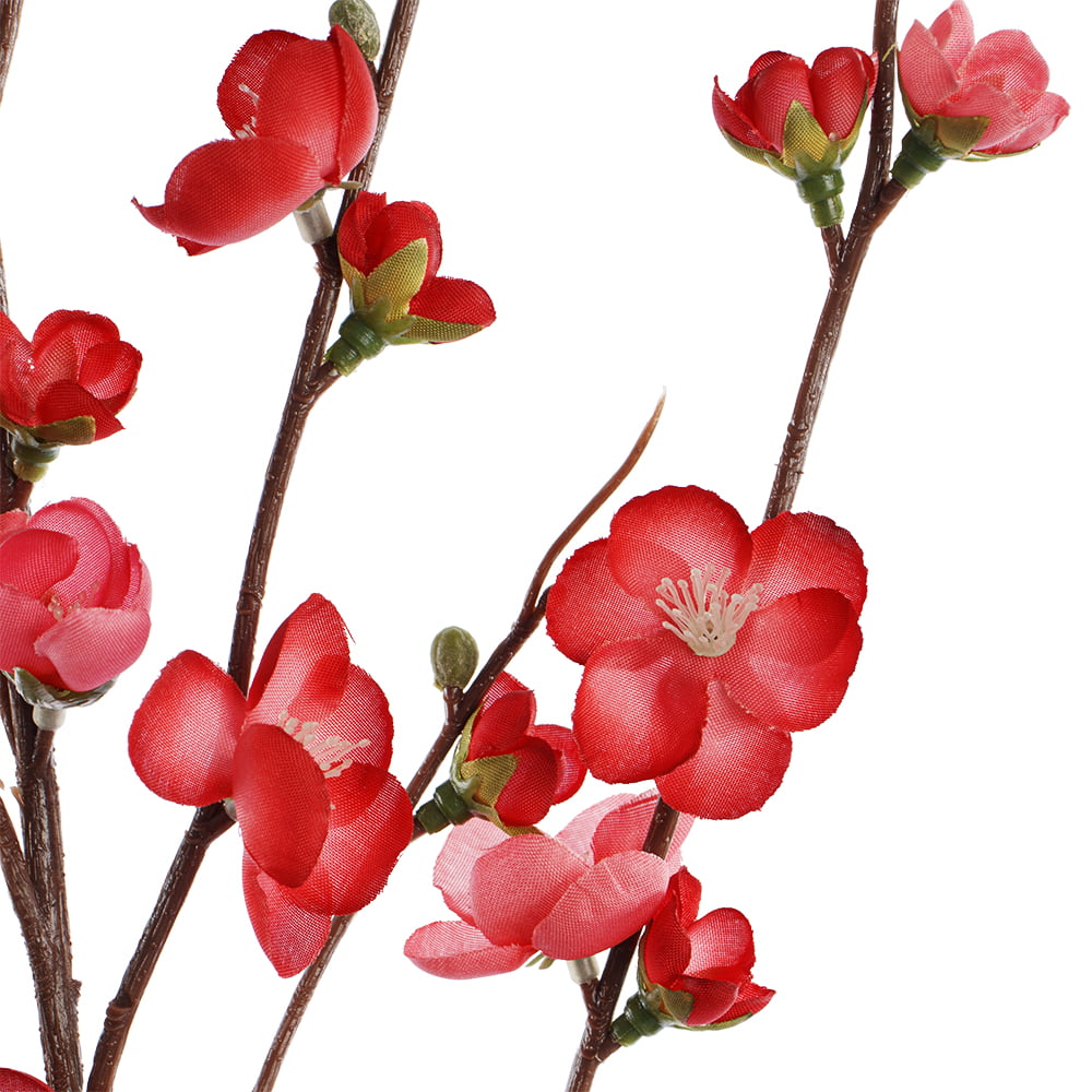 Budding Red Peach Tree Stem, 46'' - Décors Véronneau