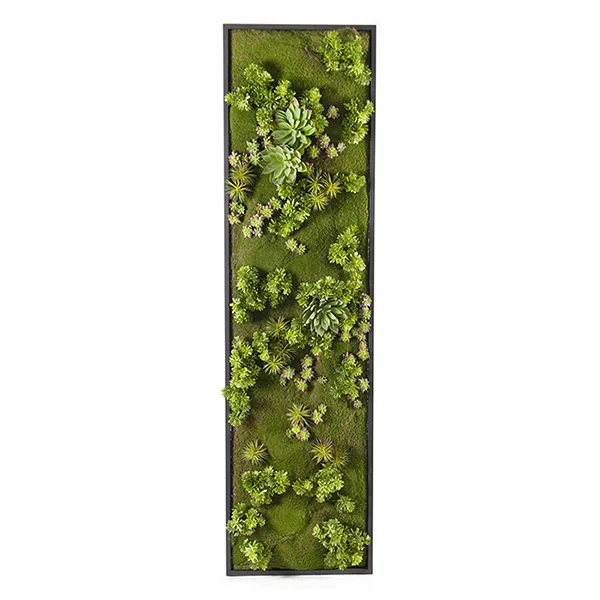 Artificial green cascade plant wall - Décors Véronneau