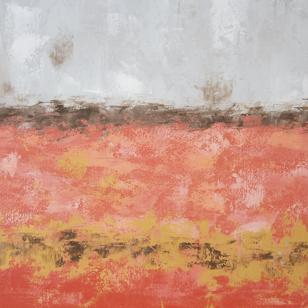 Two-Tone Abstract Painting, 40 x 40'' - Décors Véronneau